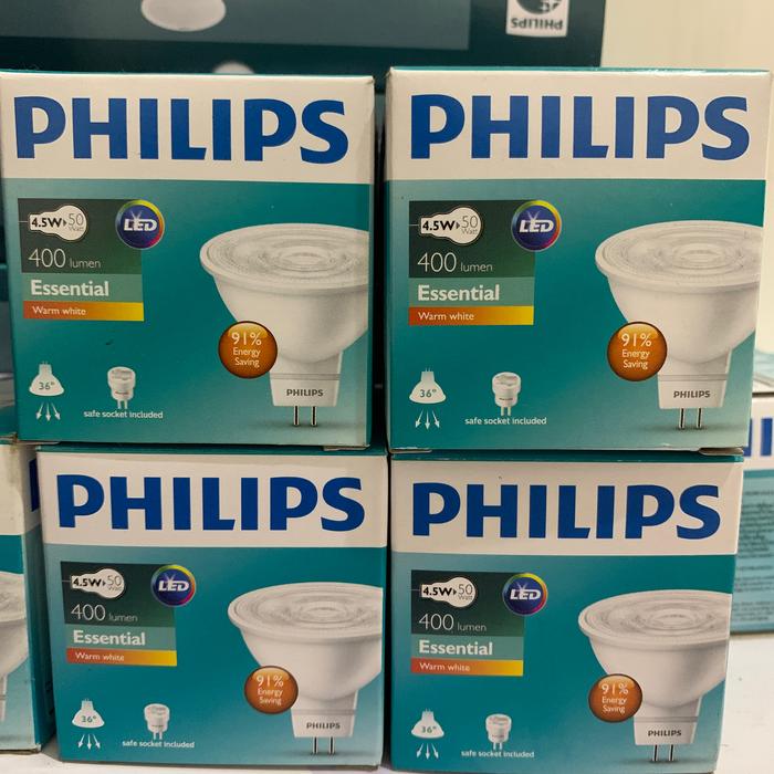 Jual philips essential led spot 4.5w Warm white - Putih - Jakarta Pusat ...