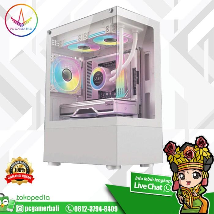 Jual Casing PC Gaming Raptor Glass flow X Series - ATX WHITE - Kota ...