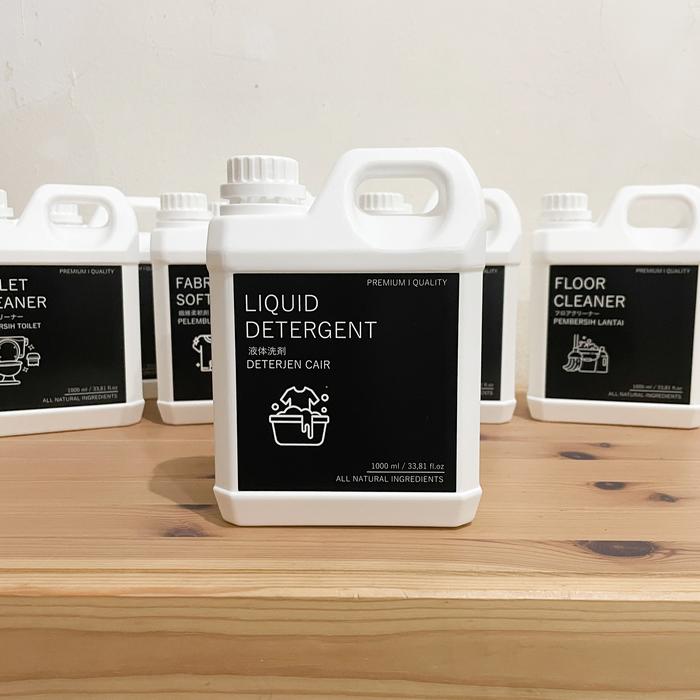 Jual W1.2 Tempat Laundry Aesthetic Detergen Botol Refil liquid ...