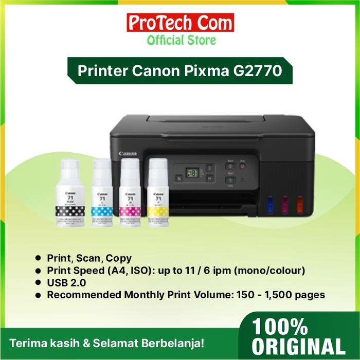 Promo Printer Canon PIXMA G2770 Ink Tank All in one Cicil 0% 3x ...
