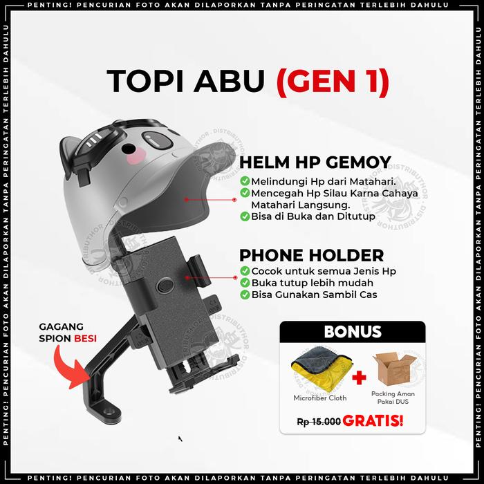 Jual Holder Hp Motor + Topi Helm Lucu EVOGRIP GEN 2 EG71 Phone Holder ...