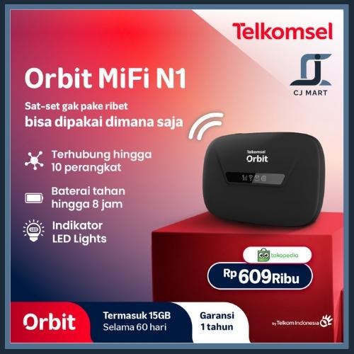 Promo Telkomsel Orbit Mifi N1 Portable Modem Wifi 4G High Speed Bonus ...
