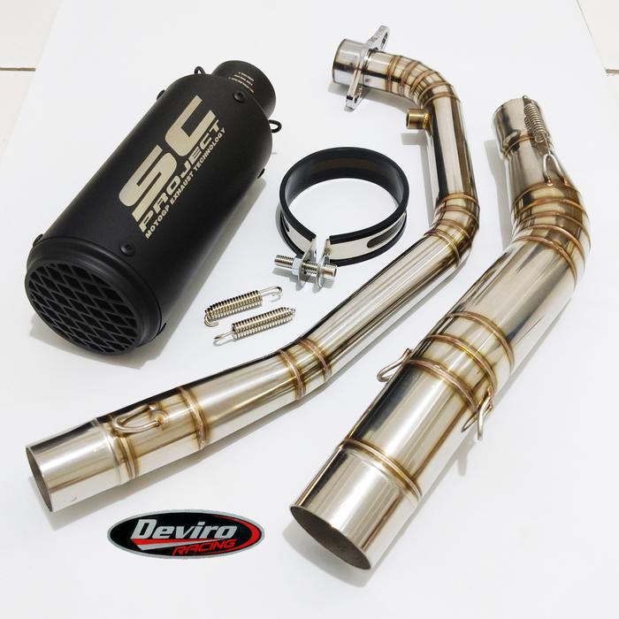 Jual Knalpot SC-Project CR-T Black SE Import FS R15 CBR 150R XSR 155 ...