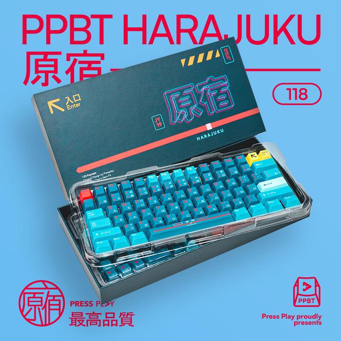 Promo PPBT HARAJUKU PBT Dye Sub Keycap Set Japanese Root by Press Play ...