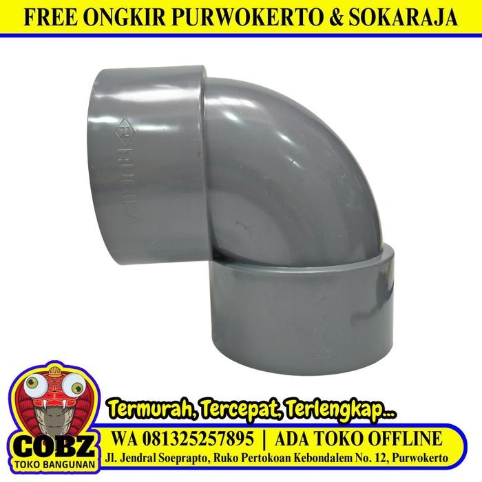 Jual 6 IN / RUCIKA D-DL Elbow Knee Keni L Sambungan Fitting Pipa PVC ...