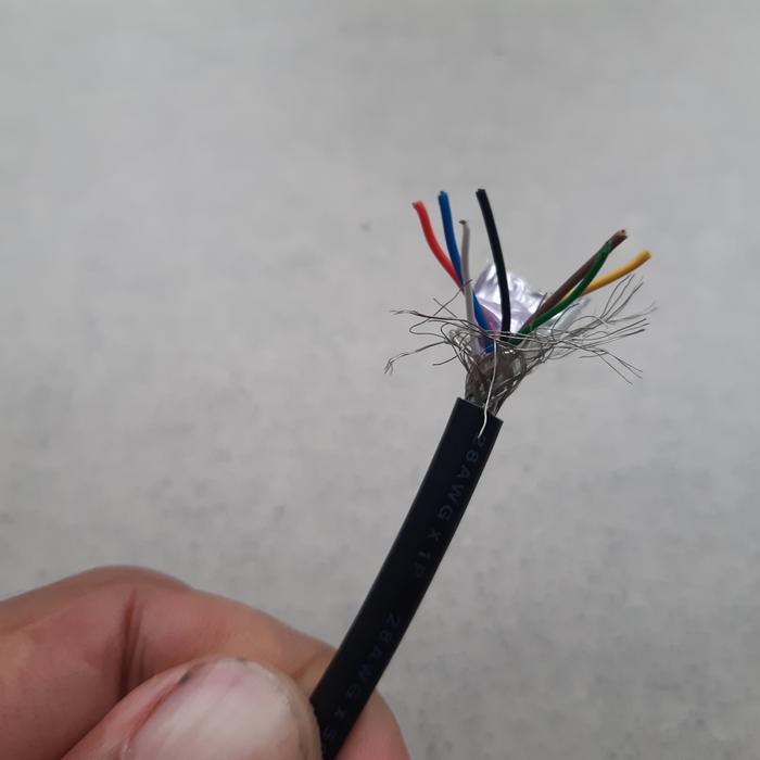 Jual Kabel Encoder Motor servo isi 7 jalur | Kabel awg 28 7C dan Screen ...