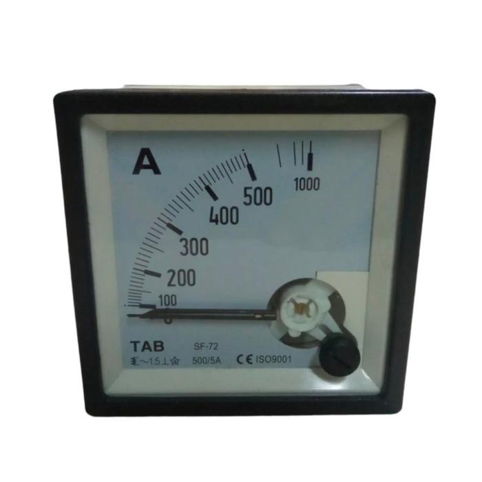 Jual Ampere Meter Analog AC 500 /5 A Via CT 72 x 72 - Jakarta Barat ...