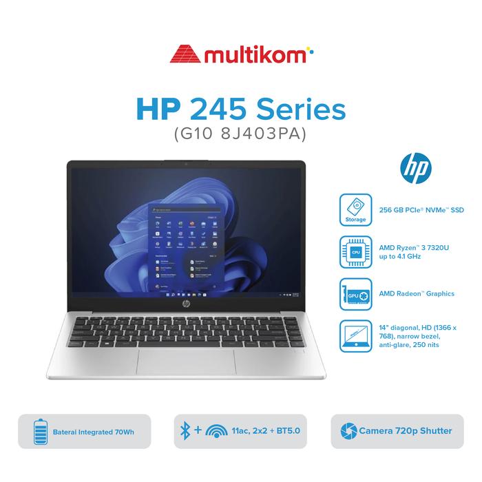 Promo HP 240 G8 14 inch Intel Core i3-1115G4 4GB RAM 256GB SSD W11 ...