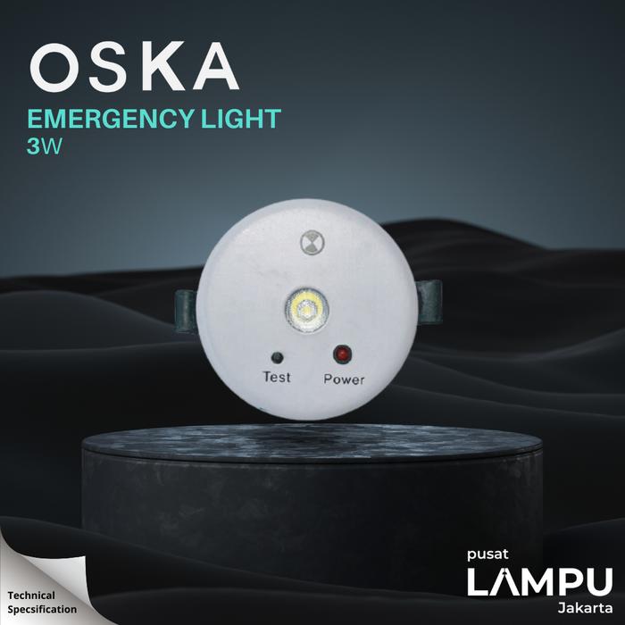 Jual OSKA Lampu LED Emergency Light 3WATT LED 220Volt 3W - Jakarta ...