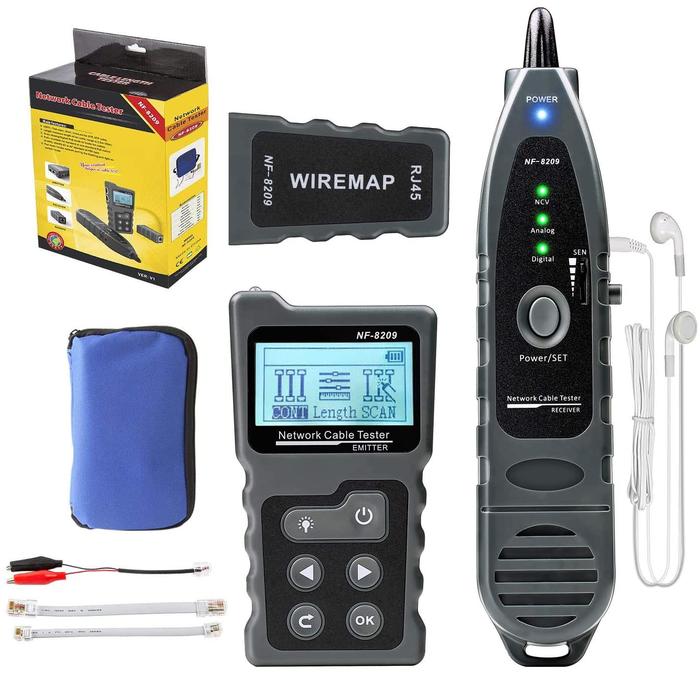 Jual NOYAFA NF-8209 Network Cable Tester ethernet Tester with PoE cat5 ...
