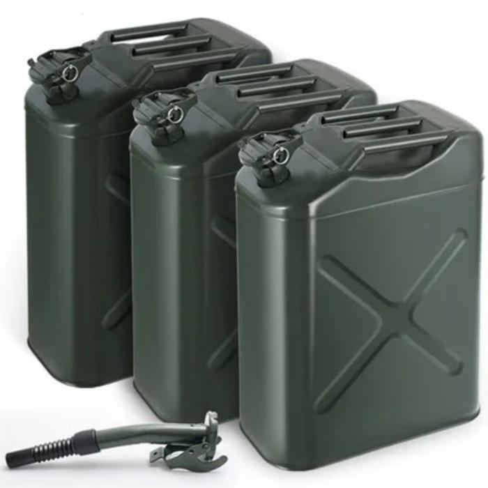 Jual jerigen 10l jerry can 10 liter besi tempat genset bbm bensin solar ...
