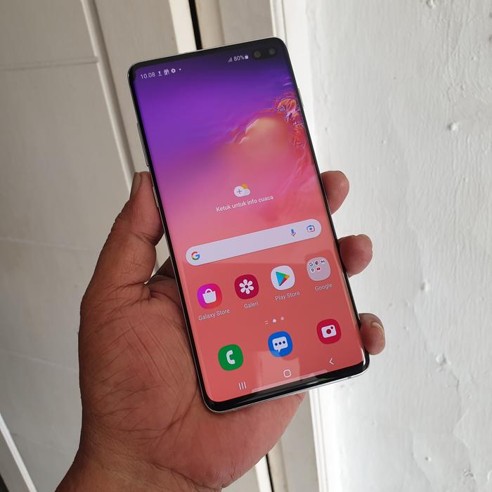 Jual SAMSUNG GALAXY S10+ RAM 8/128 GB WHITE RESMI EX SEIN MULUSS - Kab ...