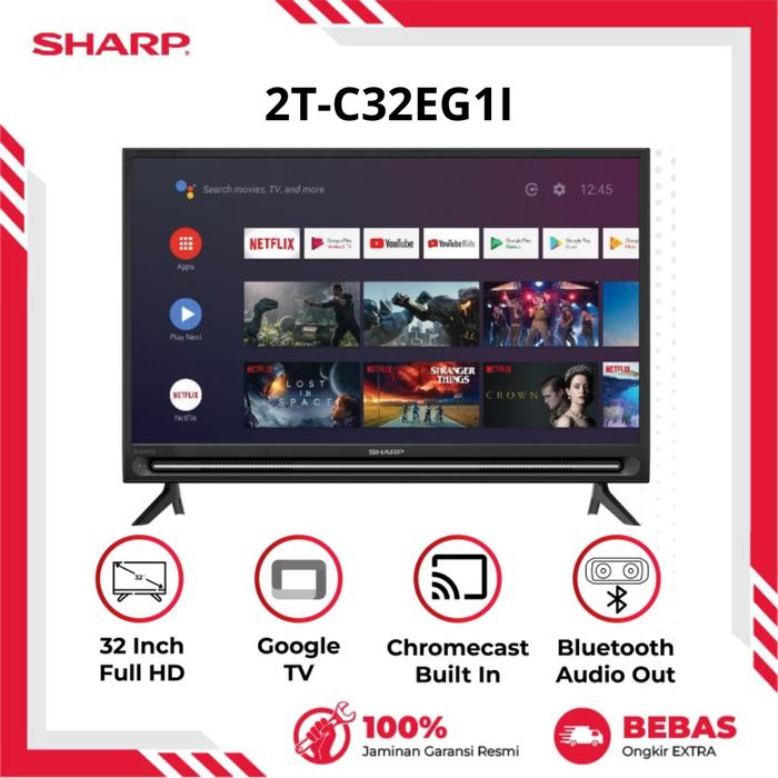Promo Sharp LED TV 32 Inch HD-Ready with Google TV 2T-C32EG1i Cicil 0% 3x - Jakarta Utara ...