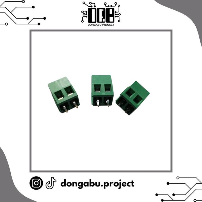 Jual Terminal Block Blok Green Hijau 2 Kaki Pin PCB - Kota Surabaya ...