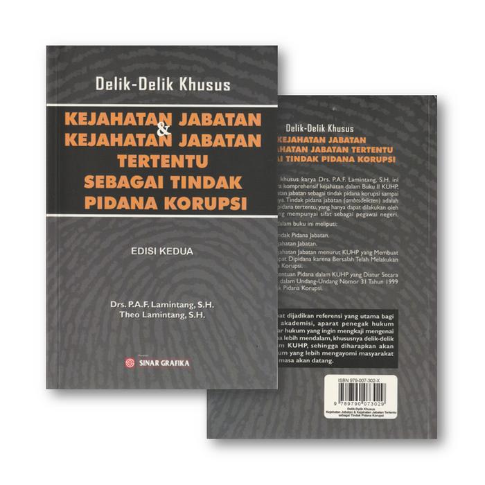 Jual Delik-delik Khusus - Kejahatan Jabatan Cover Lama Di Seller Noelle ...