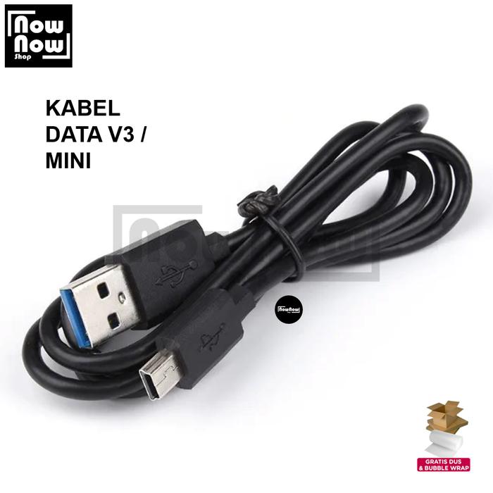 Jual Kabel Data V3 Mini USB Type B Cable Charger Cas HP Jadul MP3 MP4 ...