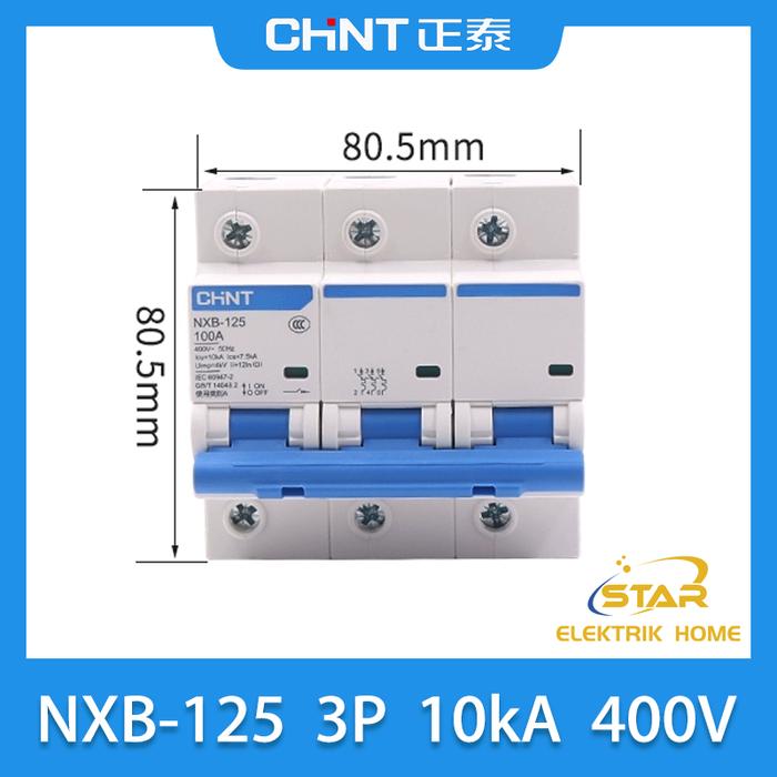 Jual MCB MCCB CHINT NXB-125 1P 2P 3P 4P 80A 100A 125A 10kA - 3P, 100A - Jakarta Barat - STAR ...