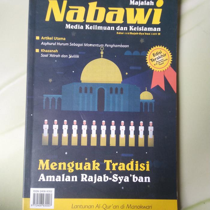 Jual Majalah Nabawi Menguak Tradisi Amalan Rajab-Sya'ban - Kab ...