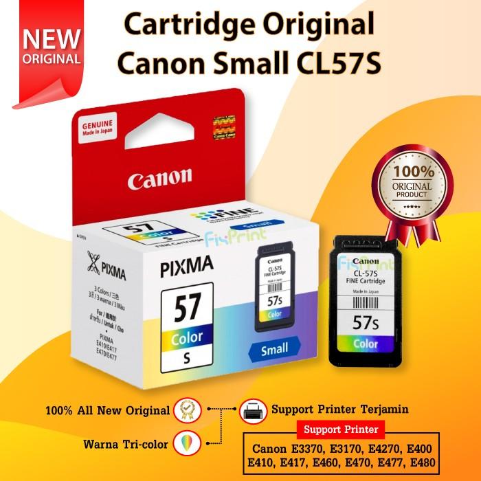 Jual Cartridge Tinta Canon CL57S CL-57S CL57 Small Color for E400 E410 ...