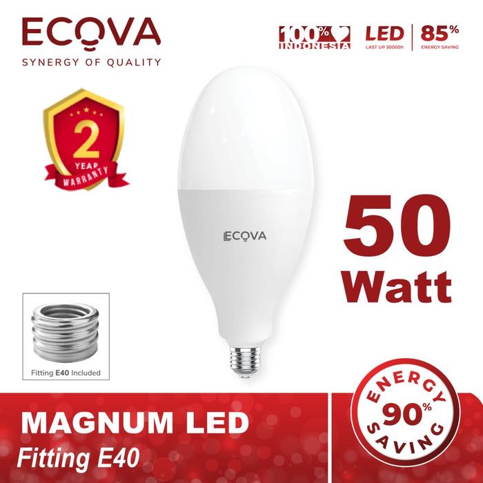 Jual Lampu Bohlam ML Mercury Jalan LED Ecova 50W 50 - 500 500W WATT ...