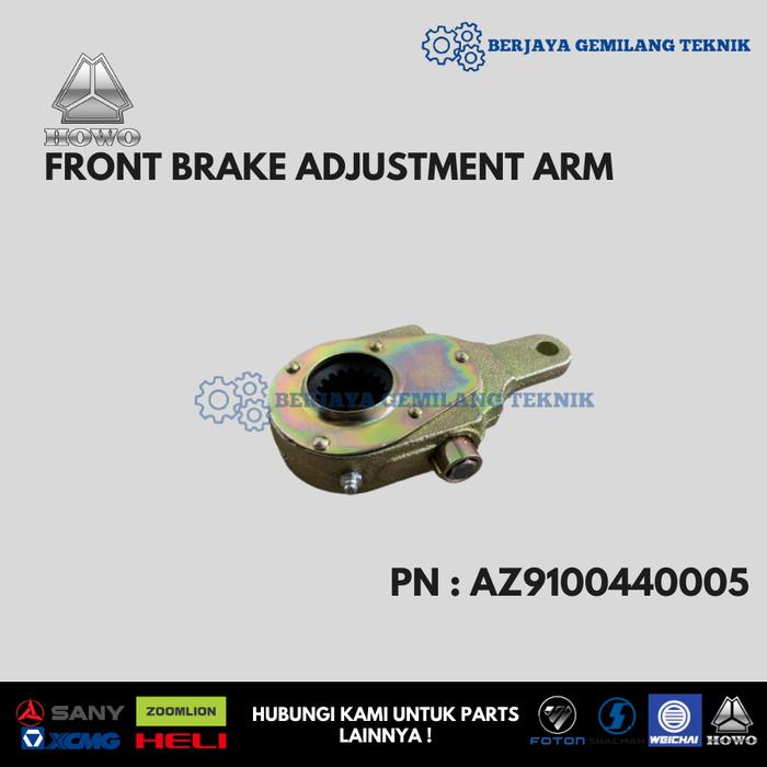 Jual AZ9100440005 Front Brake Adjustment Arm HOWO Sinotruck Spareparts ...