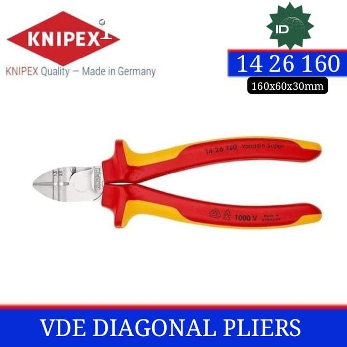 Jual Tang Potong Kabel 6" Knipex Insulated 14 26 160 Wire Stripper ...