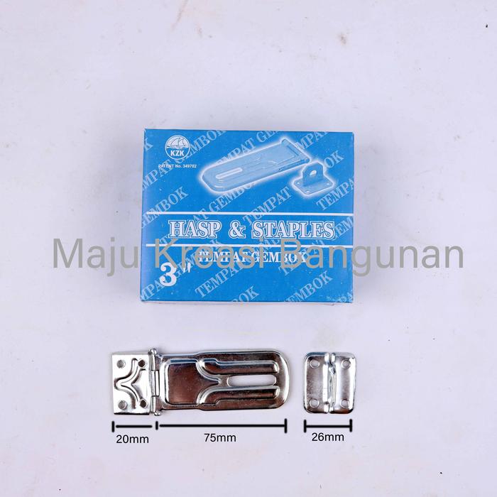 Jual Overpal Tekuk 3 inch Gembok Kunci Pintu Overfall Over Pal Hasp ...