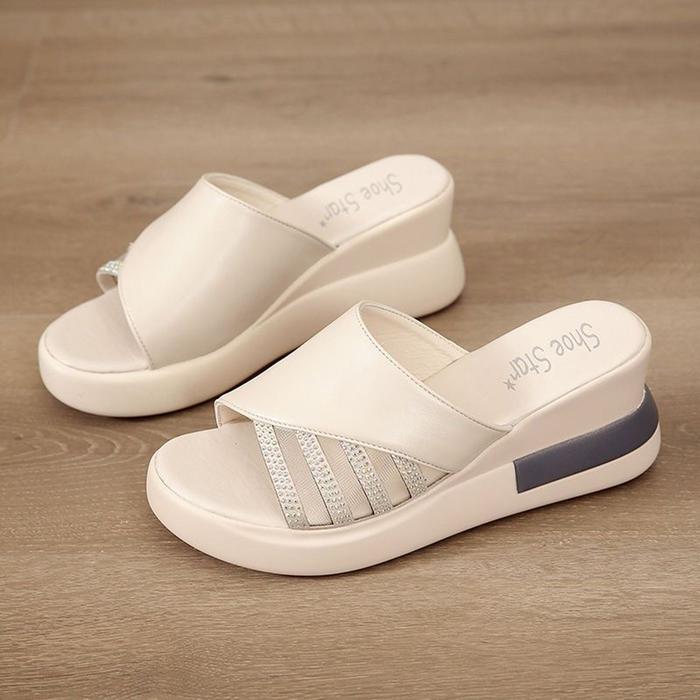 Promo LURAD Sandal Wedges Wanita Hak Tinggi Cantik Elegan Santai BL006 ...