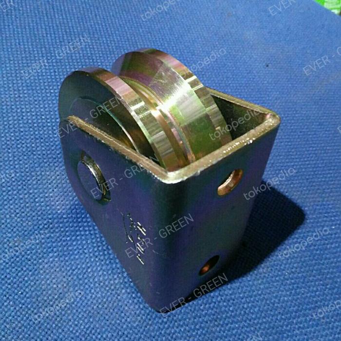 Jual Roda Pagar 8 cm (80mm) HEAVY DUTY (1 pcs) Rel Pager model Besi ...