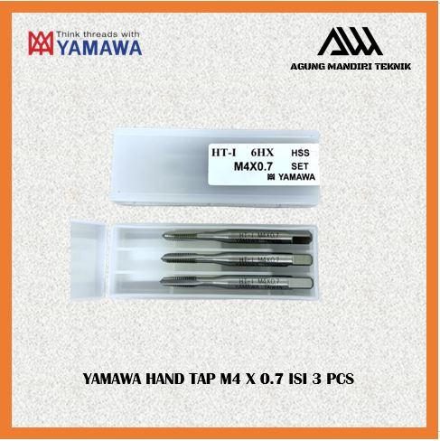 Jual Yamawa Hand Tap M4x0.7 Isi 3 pcs Hand Tap Yamawa M4 x 0,7 Tap Lubang - Kota Bandung - Agung ...
