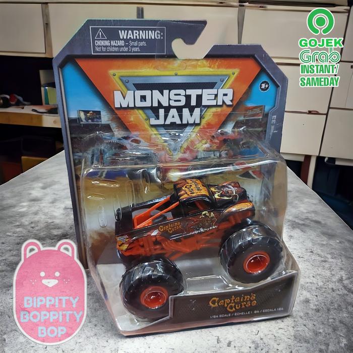 Jual Monster Jam Captain's Curse Monster Truck 1:64 Mainan Mobil ...