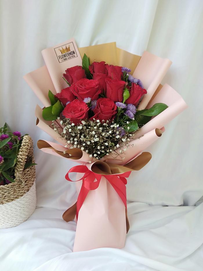 Jual Buket Bunga Asli Fresh Flower Hand Bouquet Birthday Anniversary ...