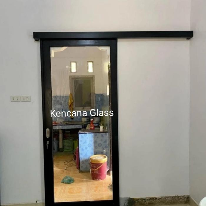 Jual pintu sliding kaca aluminium - Hitam, Es/Blur - Kab. Tangerang ...