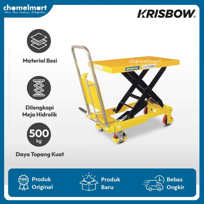 Jual Krisbow Hydraulic Scissor Lift 90 Cm X 500 Kg KW0500072 - Jakarta ...