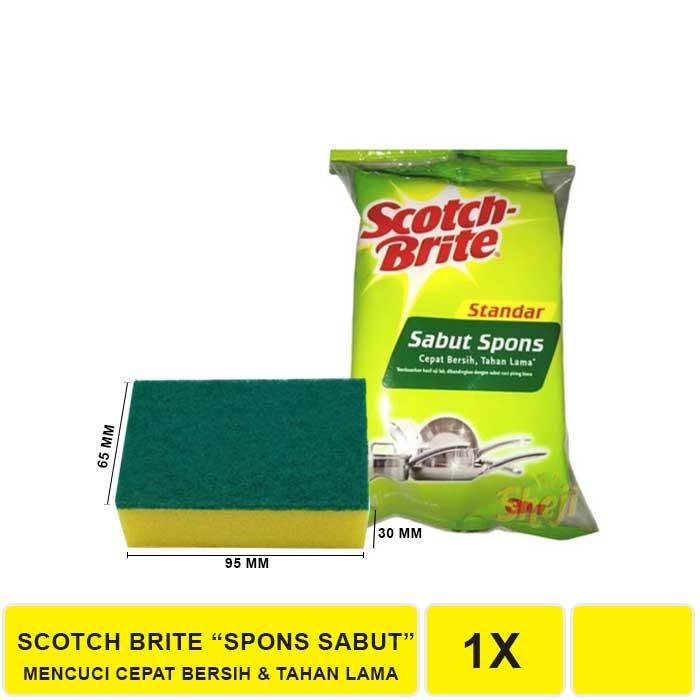 Jual 3M SCOTCH BRITE SPONS SABUT & STAINLESS SPONS CUCI PIRING - SPONS ...