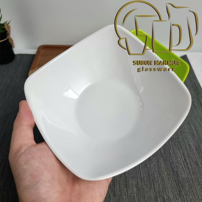 Jual [1 pcs] Mangkok Makan Persegi Melamine 6 Inci Tebal / Ber SNI ...
