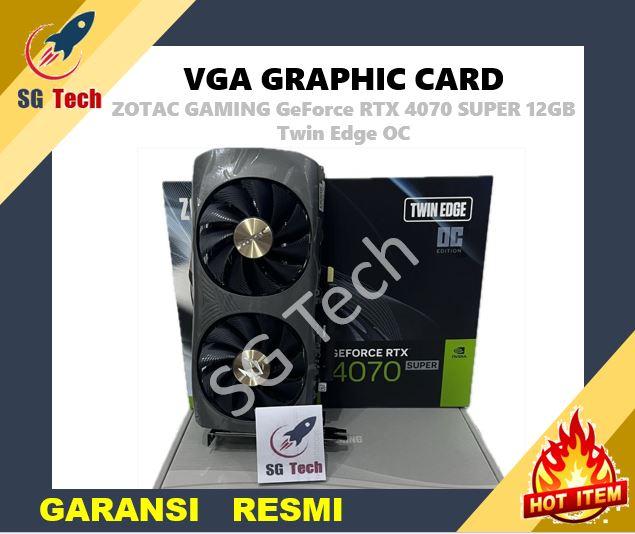 Jual VGA ZOTAC GAMING GEFORCE RTX 4070 SUPER TWIN EDGE OC 12GB GDDR6X - Jakarta Pusat - sg-tech ...