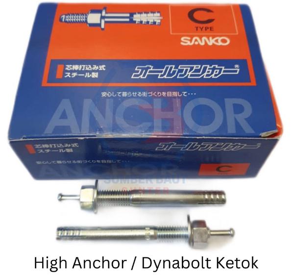 Jual M16x190 High Anchor / Dynabolt / Angkur Ketok Merk Sanko Galvanis ...