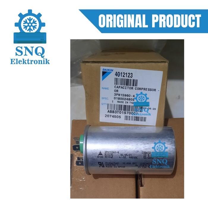 Jual Capasitor AC original daikin 40+2 uf epcos - Kapasitor ori 40+2uf ...