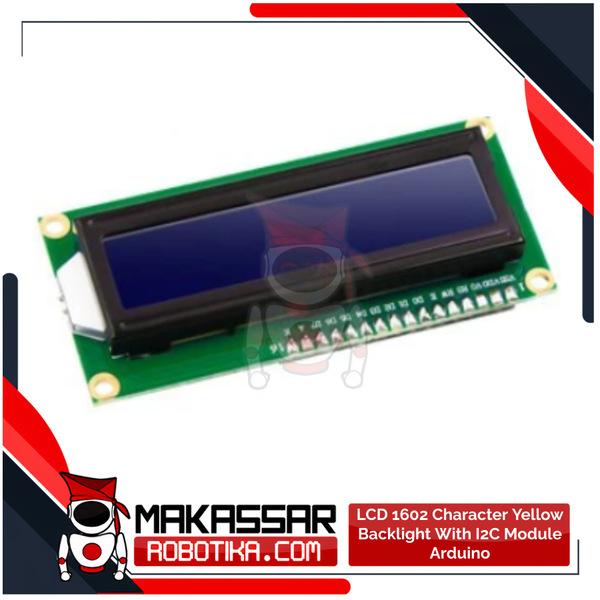 Jual LCD 1602 Character Yellow Backlight With I2C Module Arduino - Kota Pare Pare - Makassar ...