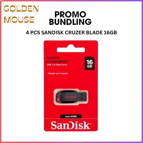 Jual (4 Pcs) Sandisk FlashDisk USB 2.0 Cruzer Blade 16GB (4 Pcs) - Jakarta Barat - Golden Mouse ...