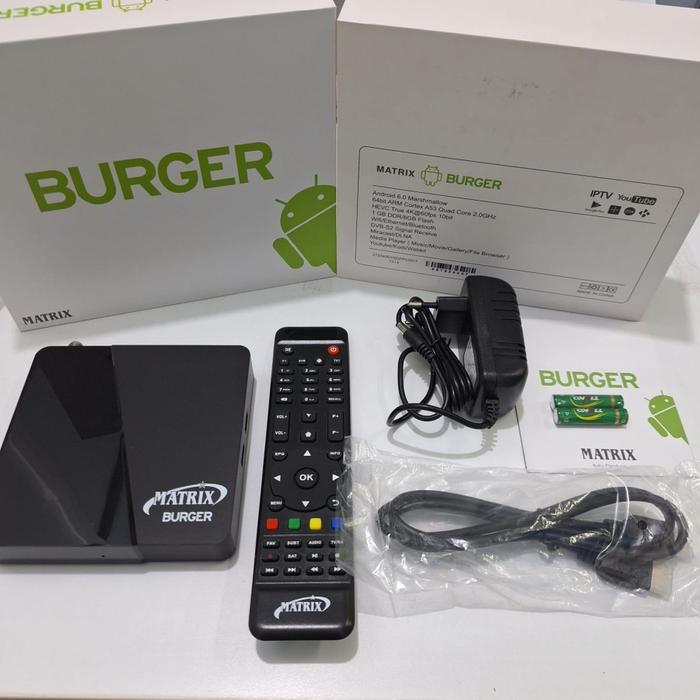 Jual Android Tv Box Matrix Burger S2 4k H265 + Digital Receiver Di ...