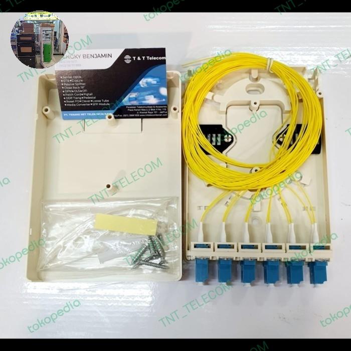 Jual ROSET 12 CORE ADAPTOR LC UPC FULLSET FIBER OPTIK FTTH BOX ...