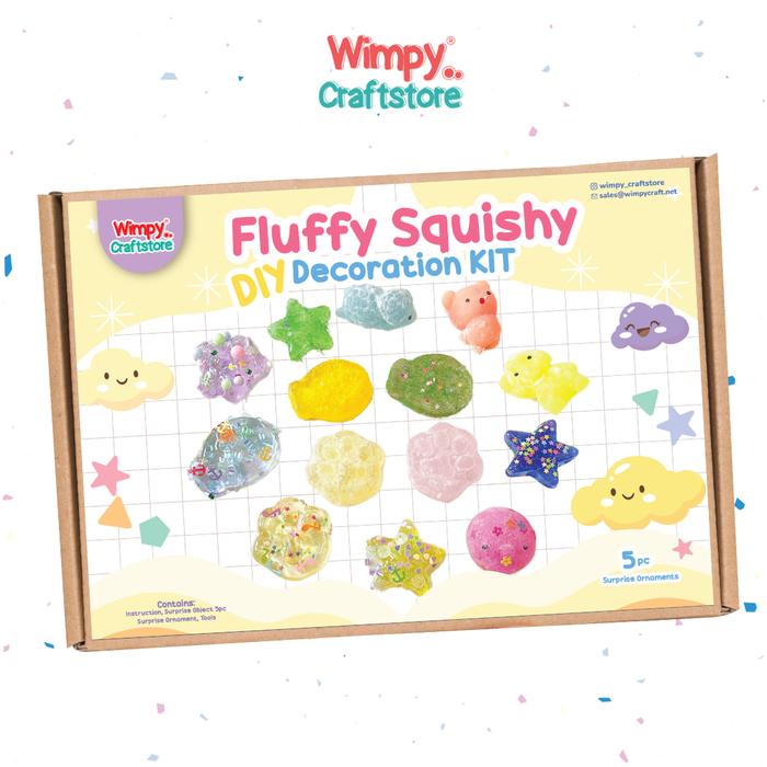 Jual Wimpy DIY KIT Fluffy Squishy Decoration KIT Kerajinan Tangan Taba ...