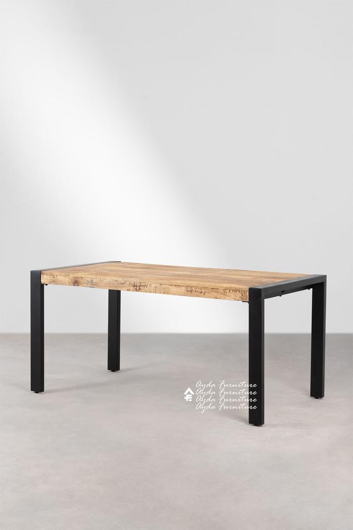 Jual DINING TABLE MEJA MAKAN INDUSTRIAL TREMBESI MINIMALIS MODERN KAKI ...