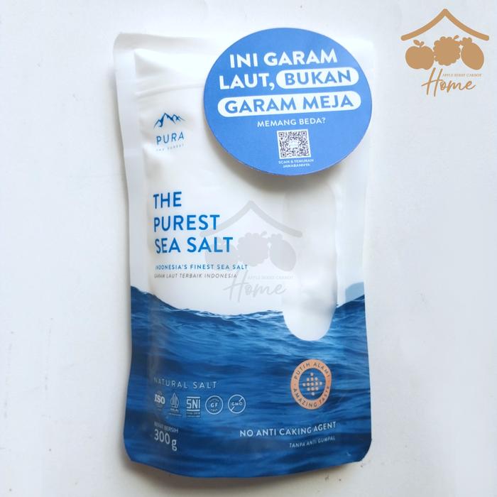 Jual Pura sea salt FINE 300g 300 gr garam laut natural indonesia HALUS ...