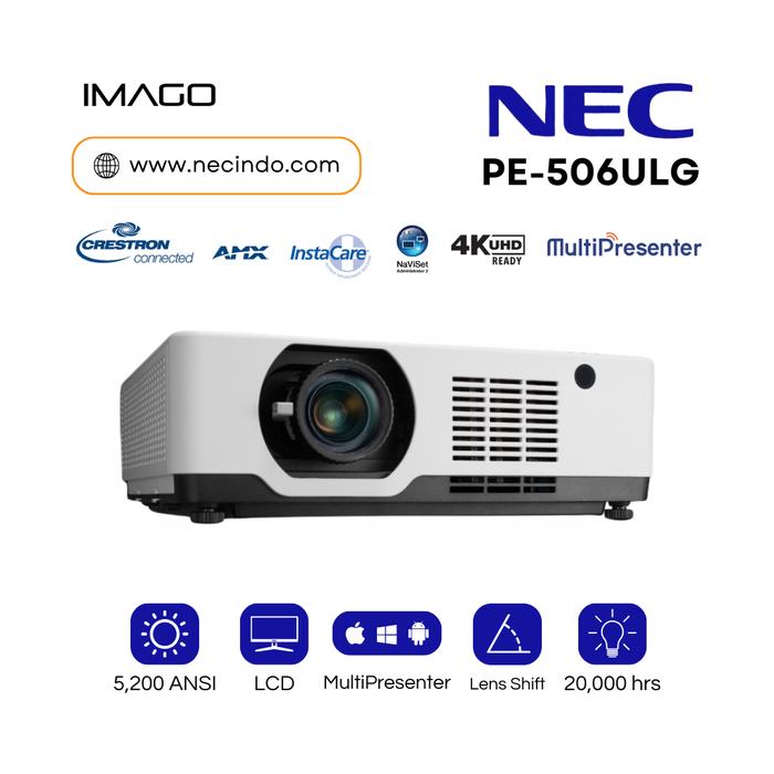 Jual Projector NEC PE506ULG 5200 ANSI Lumens Proyektor Laser LCD 4K UHD ...