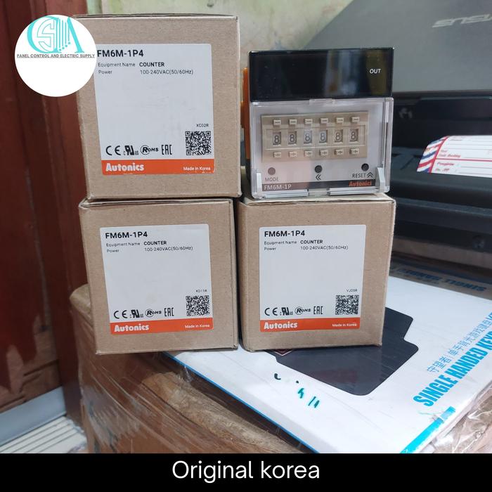 Jual Autonic FM6M-1P4 Counter Digital Autonics FM6M 1P4 Timer Korea ...