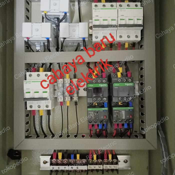 Jual Panel Exhaust,Fan,motor 1,5 kw 2 HP 3 phase komponen schneider ...