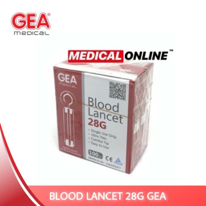 Jual BLOOD LANCET GEA ISI 100 PER BOX LANCING ORIGINAL MEDICAL ONLINE ...